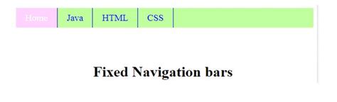 CSS Navigation Bar I Tutorials