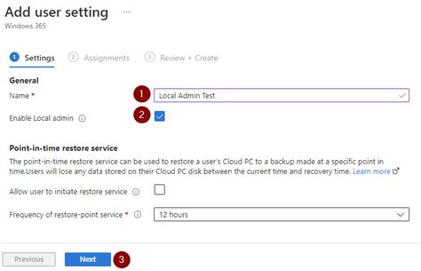 W365 Managing Enterprise Users Local Admin Access