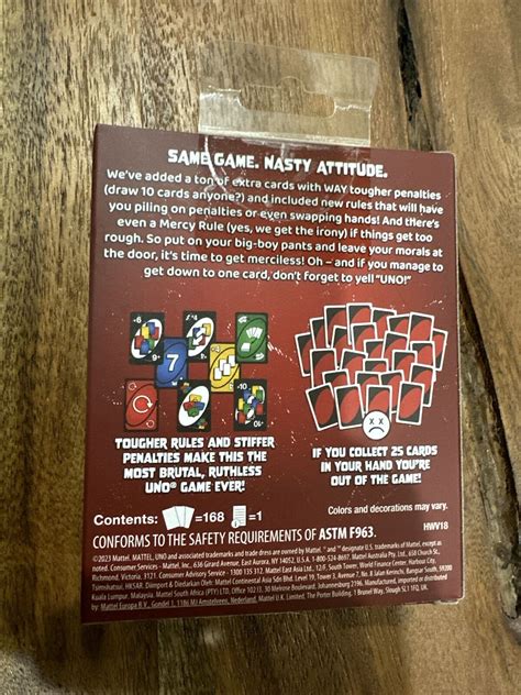 Mattel Uno Show Em No Mercy Card Game 🔥 Fast Free Shipping 🔥🔥 Tiktok