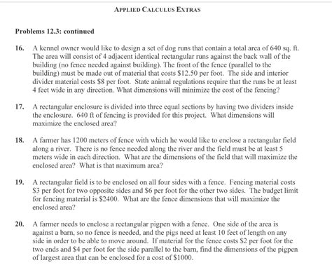 Solved Applied Calculus Extras Problems 123 Continued 16