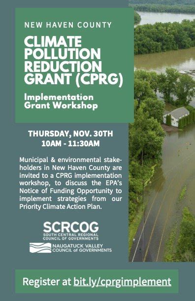 New Haven County Climate Pollution Reduction Grant Cprg Implementation Grant Workshop — Impact