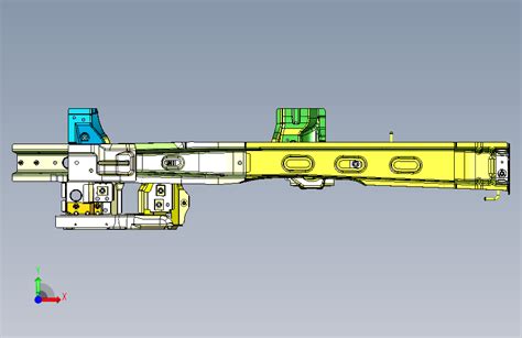 汽车后纵梁三维结构设计 Ug Nx 10 模型图纸下载 懒石网