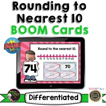 Rounding To The Nearest 10 BOOM Cards By Believe To Achieve By Anne Rozell
