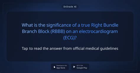 What Is The Significance Of A True Right Bundle Branch Block Rbbb On An Electrocardiogram Ecg