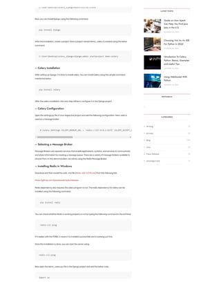 Introduction To Celery Python Basics Examples And Useful Tips PDF Programming Languages