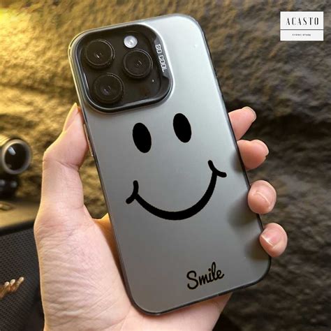 Ac056 Softcase Silicone Case Imd Macaron Hologram Motif Smile For