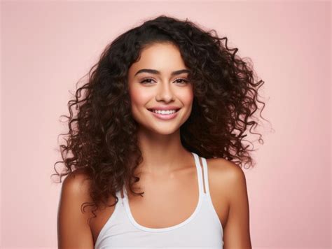 Premium Ai Image Pretty Cute Sports Professional Woman Smiling