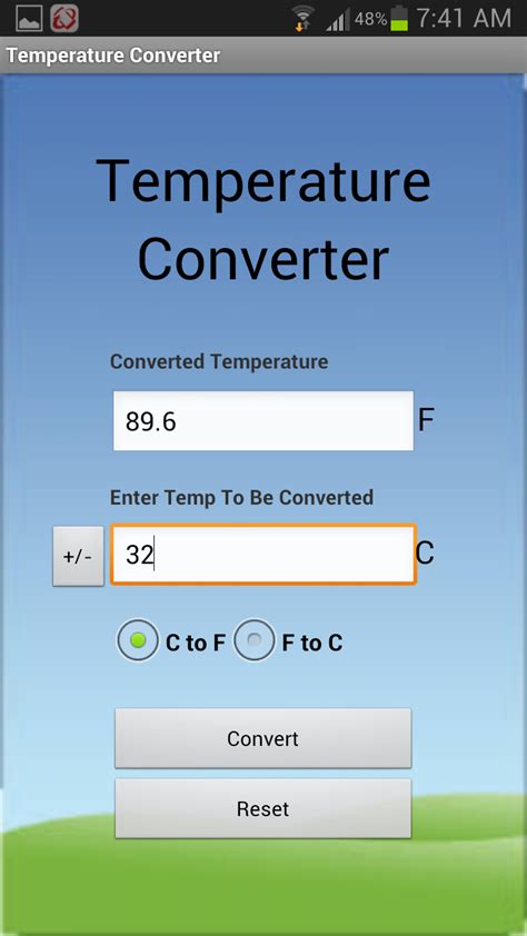 Temperature Converter App On Amazon Appstore
