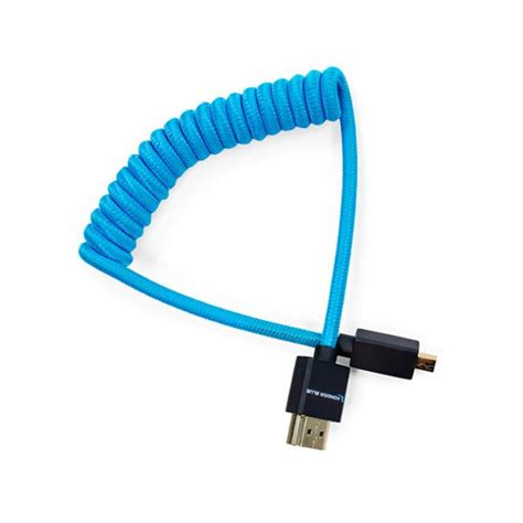 Kondor Blue Coiled Micro Hdmi To Full Hdmi Cable 12 24 Blue New