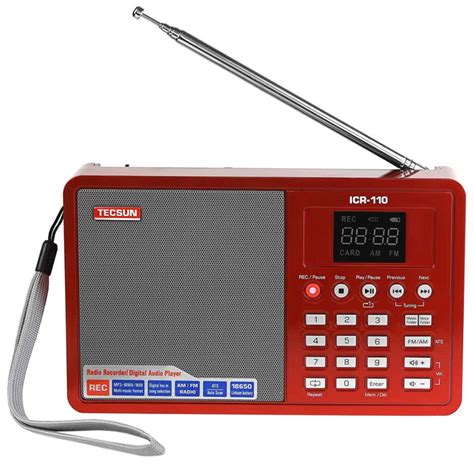 Tecsun ICR-110 black - купить радиоприемник с mp3 плеером