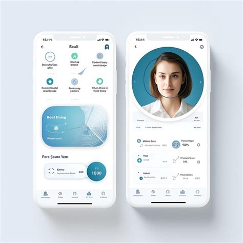 Premium Ai Image Mobile App Layout Design Of Remote Patient Monitoring Streamlined And