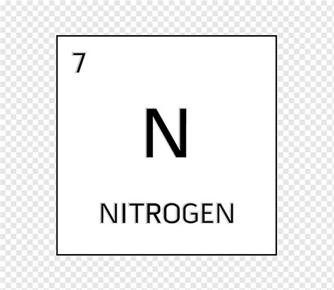 عنصر كيميائي أبيض الجدول الدوري رمز النيتروجين ، النيتروجين متنوع
