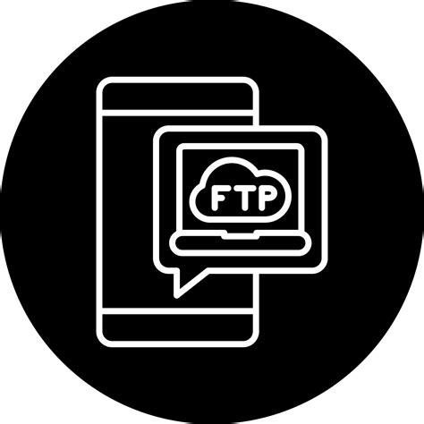 Ftp Protocol Vector Icon Style Vector Art At Vecteezy