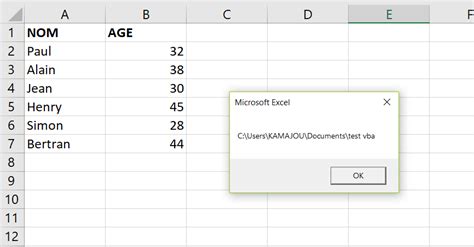 Les Propriet S Path Et Fullname Dans Excel Vba