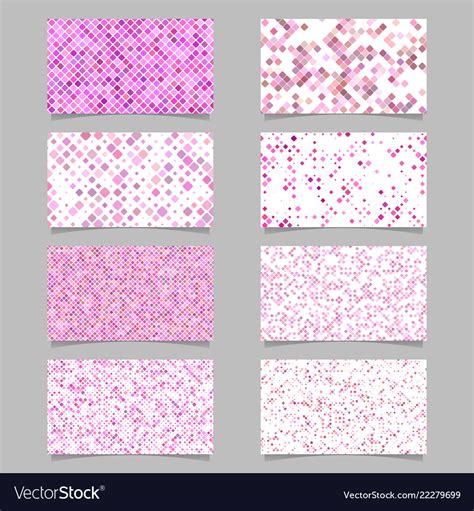 Abstract Diagonal Square Pattern Mosaic Card Vector Image