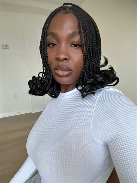 Short Curly Braids Dolly Braids Braided Hairstyle Inspo In 2024 Box
