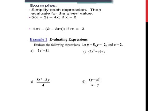 Algebraic Expressions And Identities Pptx Physics Science