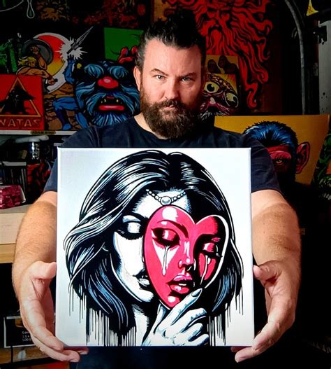 Mask Of Deception Blue Monster Art