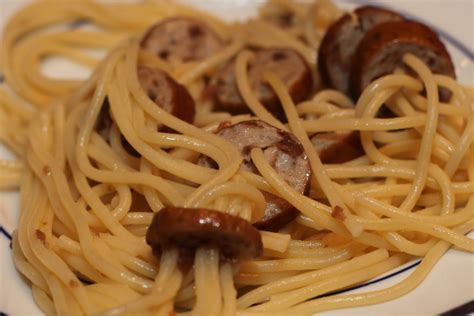 Krimey Kreations Cooking Spaghetti N Sausage