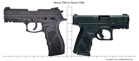 Taurus Th9 Vs Taurus Ts9c Size Comparison Handgun Hero