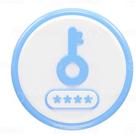 Password Icon Rendering Illustration 3d Element 33158381 Png