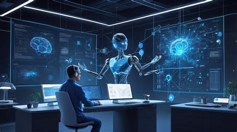 Ai Imagery For Digital Marketing Robots Neural Networks And Automation In Futuristic Designs