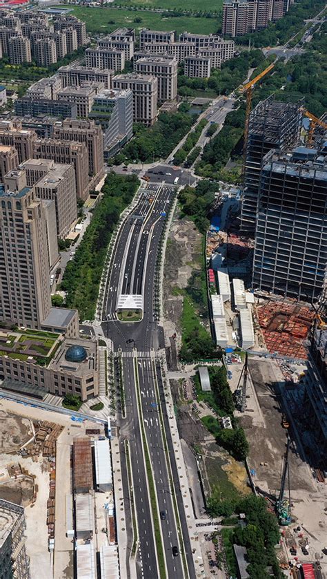 上海淞沪路三门路下立交工程通车杨浦新江湾城到五角场环岛5分钟直达 腾讯新闻