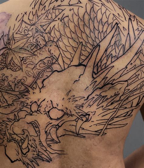 龍 背中一面 開始 Yk Tattoo Blog