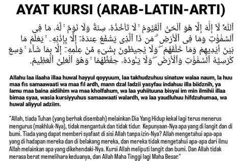 Bacaan Ayat Kursi Lengkap Arab Latin Dan Arti Serta Keutamaan Allahu