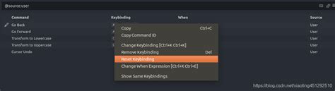 vs code 恢复默认快捷键 vscode 重置快捷键设置 csdn博客