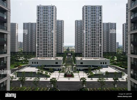 Hangzhou China June 28 2022 An Aerial View Of The New Zhongbei