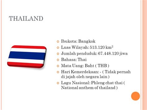 Profil Negara Thailand Newstempo