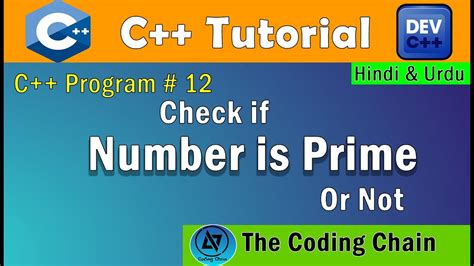 C Program To Check A Number Is Prime Or Not In C C Programming Tutorial Hindi