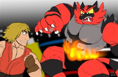 Buff Fantart Friday Incineroar — Weasyl