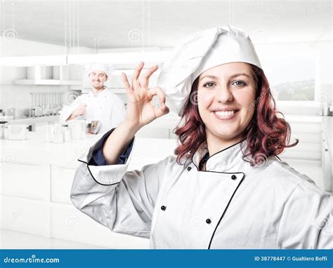 Woman Chef Stock Image Image Of Smile White Kitchen 38778447