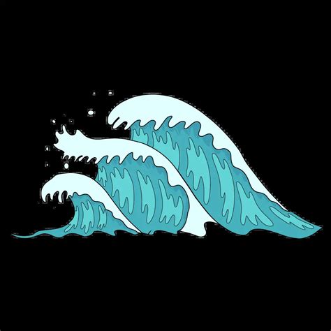 How To Draw Waves Step By Step
