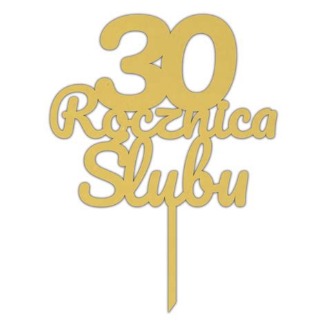 TOPPER TOPER NA TORT ROCZNICA ŚLUBU ZŁOTY oficjalne archiwum Allegro