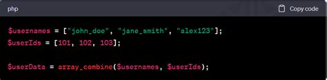 Php Arraycombine Function