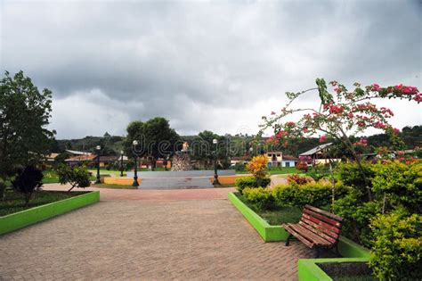 Tarapoto Peru City El Sauce Sculpture In A Water Fountain Of A Sitting