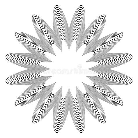 Abstract Decorative Geometric Circle Design Element Stock Vector