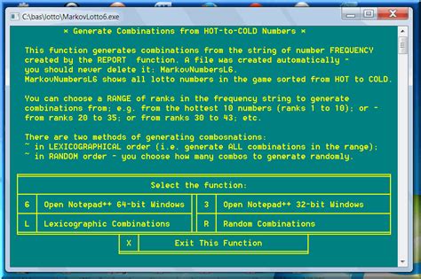 Markov Chains Followers Pairs Lottery Lotto Software