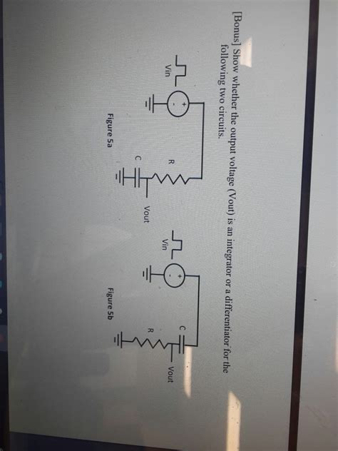 Solved Bonus Show Whether The Output Voltage Vout Is An