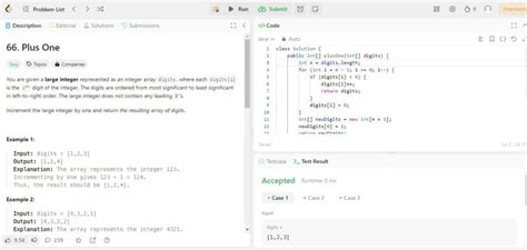 Vinoth Raj On Linkedin Just Completed The Plus One Problem On Leetcode This Exercise Enhanced