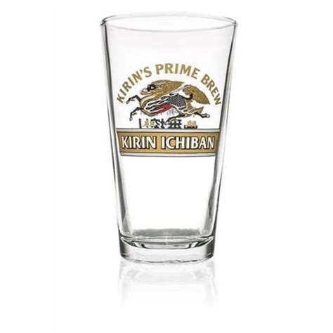 Kirin Ichiban Beer Glasses 16 Oz Prime Brew Japanese Beer Set 0f 4