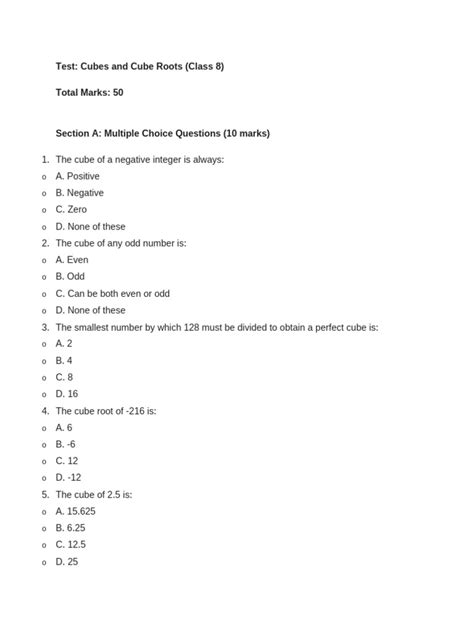 Cube And Cube Root Pdf