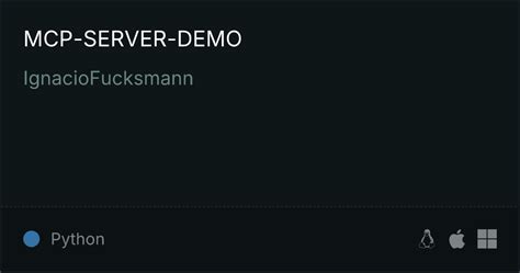 MCP Server Demo Glama