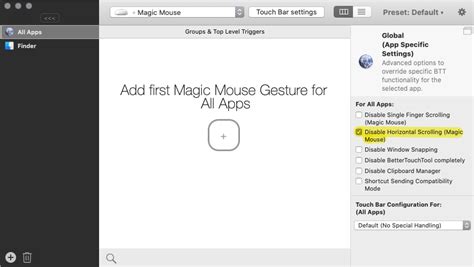 disable horizontal scrolling on magic mou… apple community