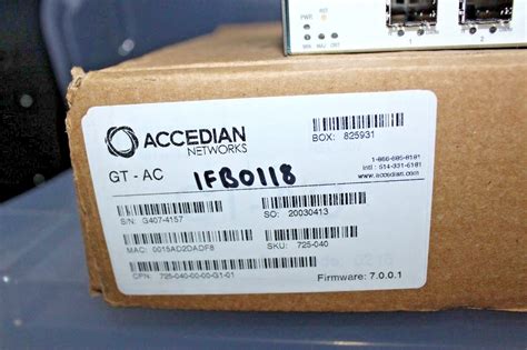 Nid Accedian Networks Gt Ac P N 725 040 00 00 G1 01 Accedian Metro Nid