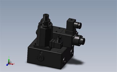 比例压力流量控制阀 Solidworks 2014 模型图纸下载 懒石网