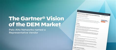 Palo Alto Networks Named In The Gartner® Market Guide For Digital Experience Monitoring Dem
